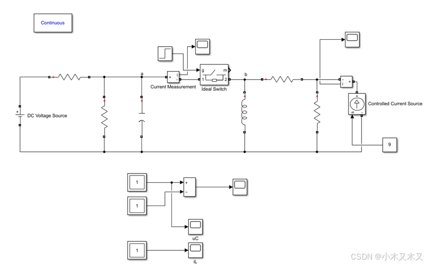 基于simulink的RLC电路的暂态过程模拟_基于simulink的电路暂态分析-CSDN博客