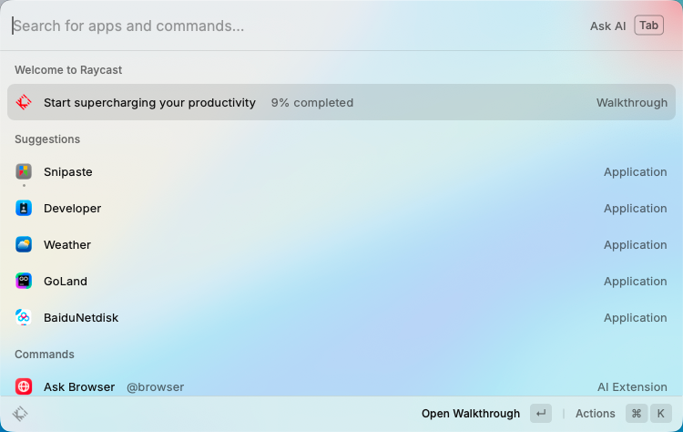 Mac使用raycast 替换 spotlight_raycast设置快捷键-CSDN博客