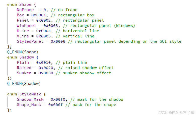 QT控件之QFrame_qt frame显示边框-CSDN博客