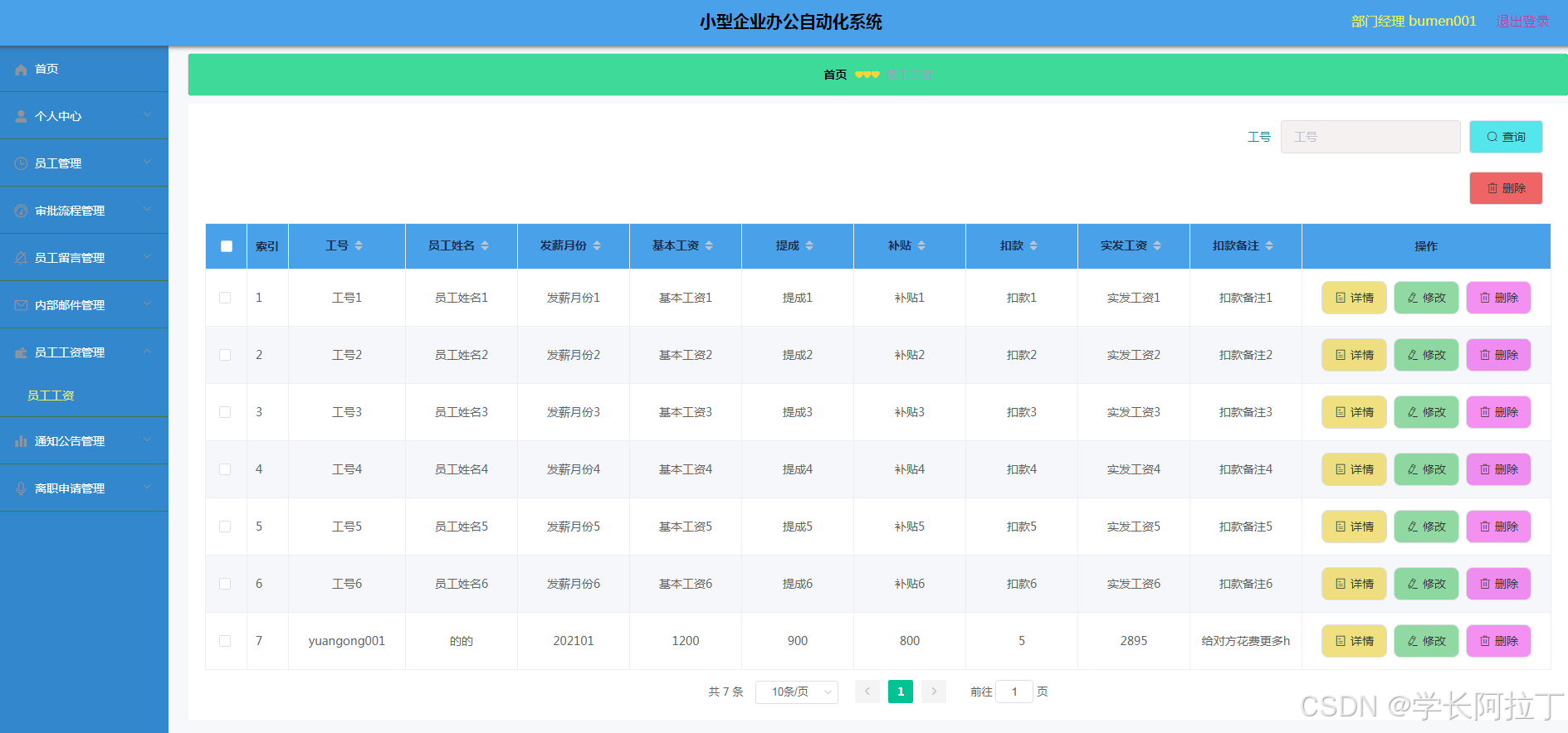 Java毕业设计 基于ssm的小型企业办公自动化系统【代码论文】 Csdn博客