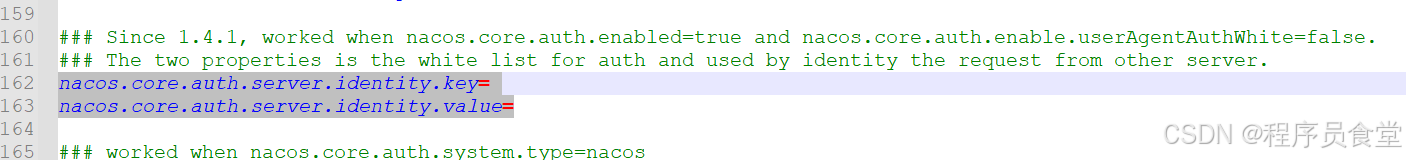 nacos2.4.3 Invalid server identity key or value, Please make sure set `nacos.core.auth.server ...