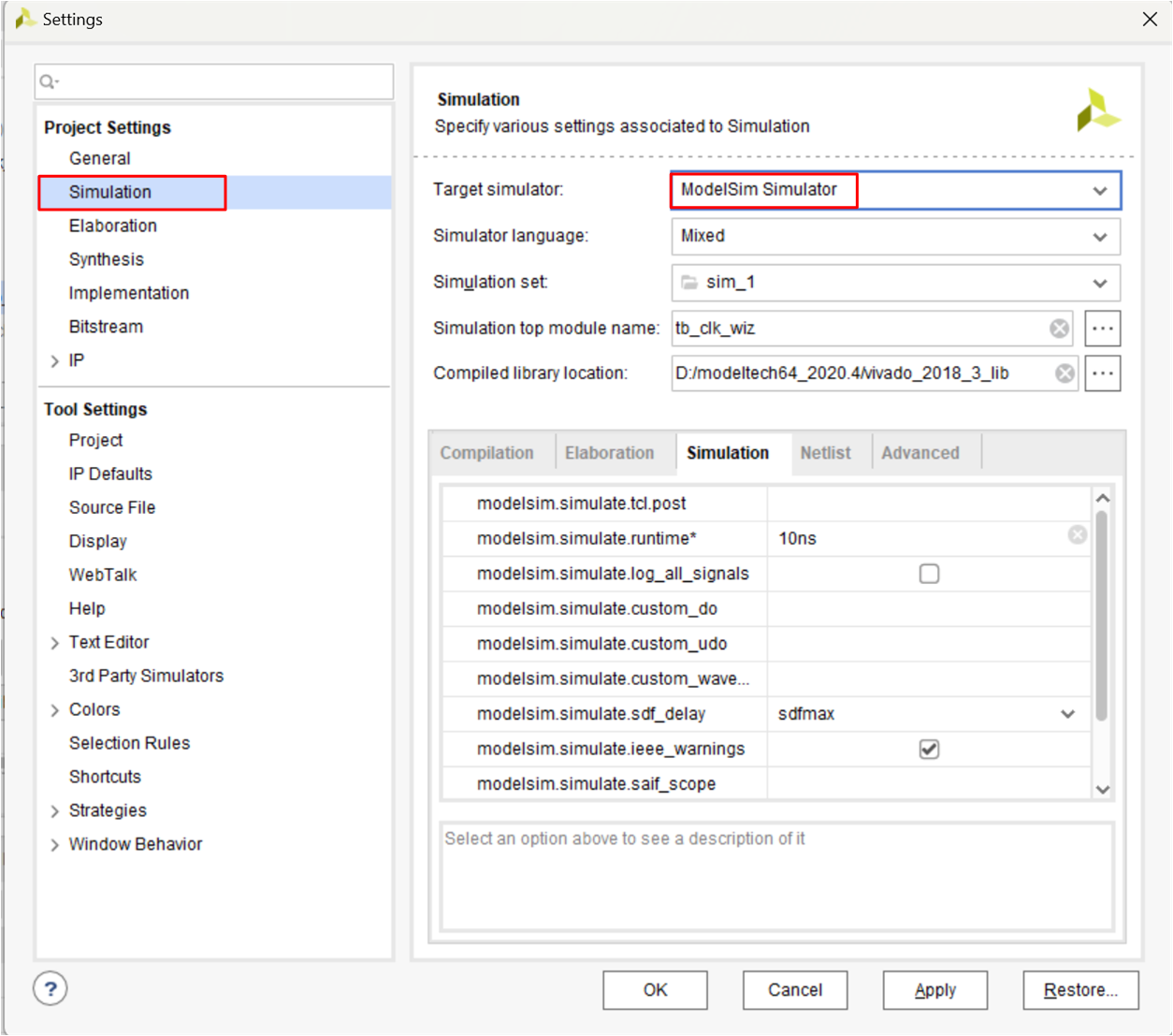 Vivado与Modelsim联合仿真步骤_vivado关联modelsim-CSDN博客