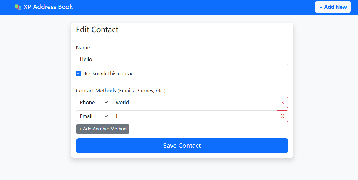Software Engineering Assignment: Extreme Programming (XP) Address Book ...