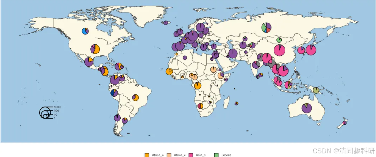 R绘图|2分钟即可绘制世界地图？学习师兄这篇R代码，采用世界地图组合饼图阐述不同国家的信息，基于R包rnaturalearth-CSDN博客