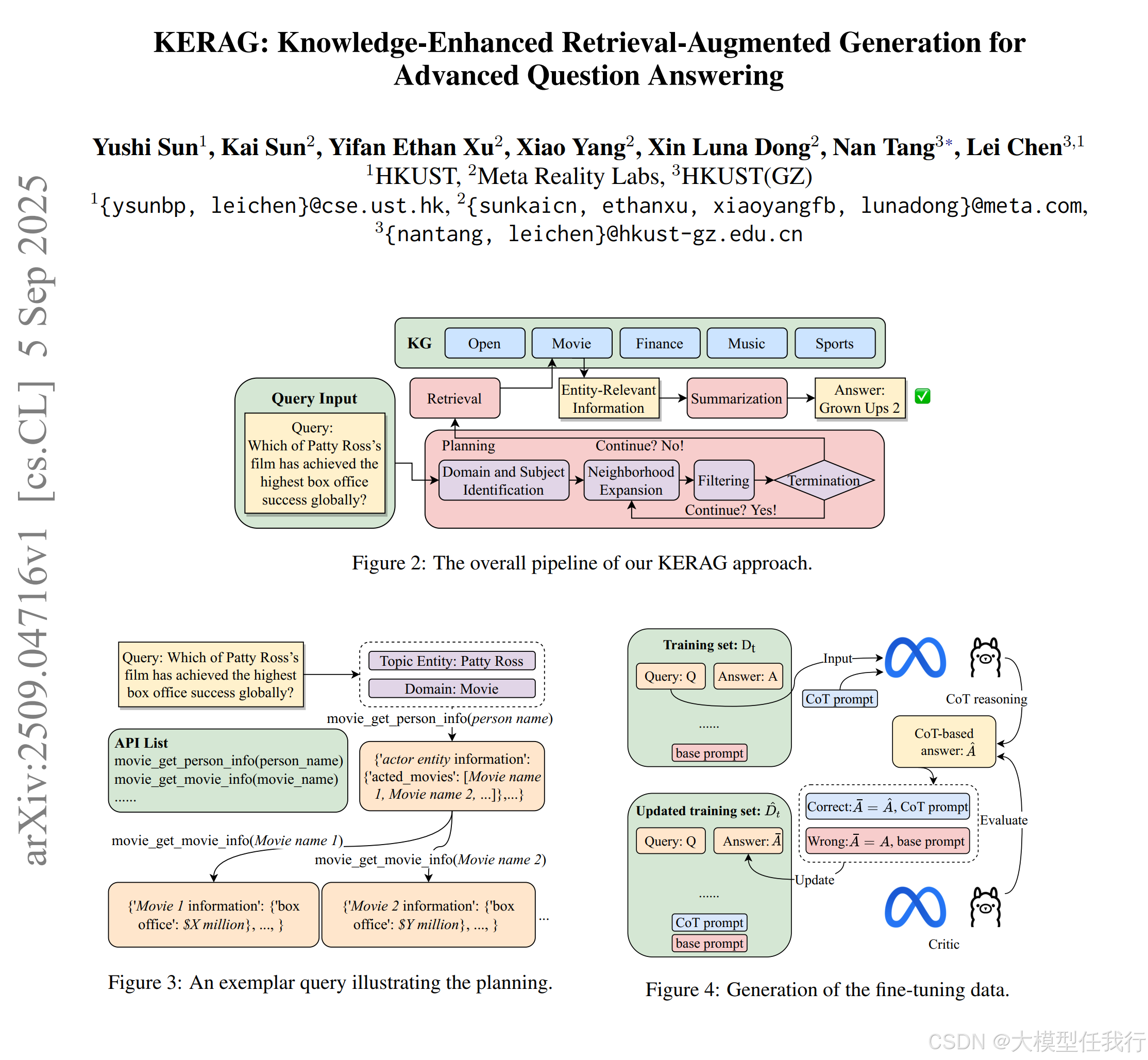 HKUST：LLM图谱检索问答框架KERAG_kerag: knowledge-enhanced retrieval-augmented ...