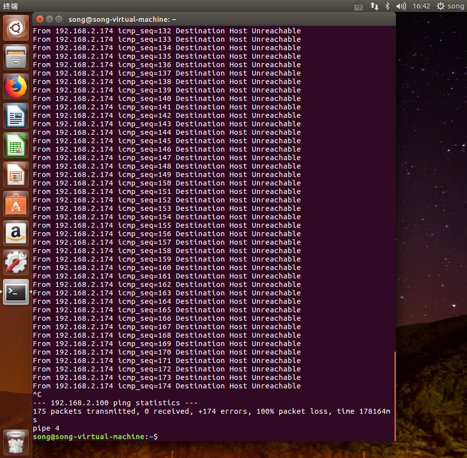 Ubuntu使用ifconfig ping网络时界面一直刷新_怎么设置ubuntu pingip的时候不是一直ping-CSDN博客