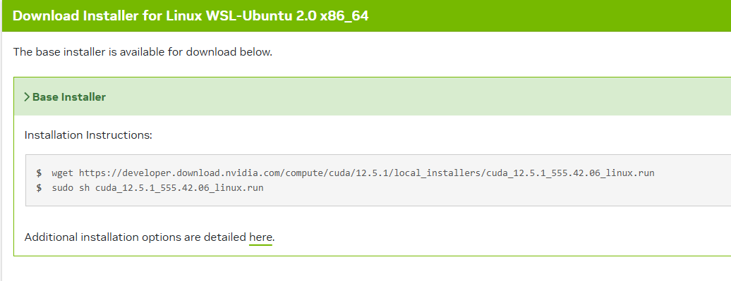 在Windows下利用WSL配置Linux环境，利用Anaconda自动搭建PyTorch虚拟环境，以及手动安装CUDA与cuDNN并配置tensorflow环境_wsl pytorch-CSDN博客