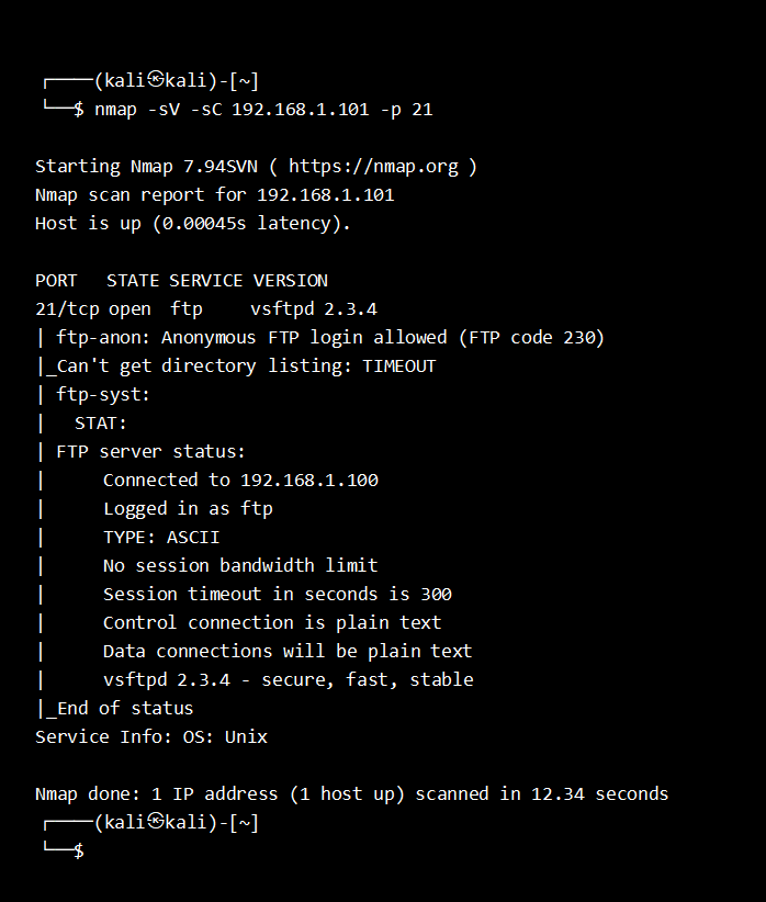 VSFTPD 2.3.4漏洞-CSDN博客