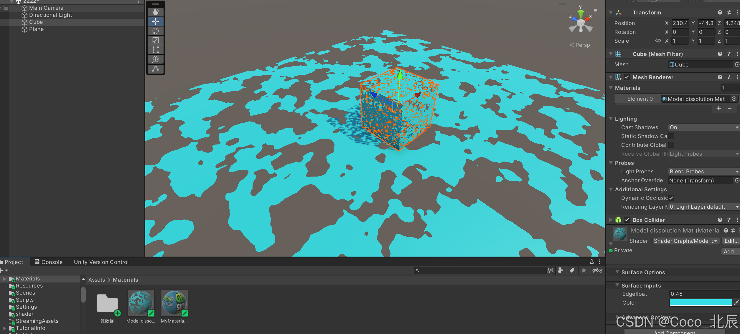 Unity Shader Graph 学习笔记 模型溶解效果unity 半透明模型溶解shader Csdn博客