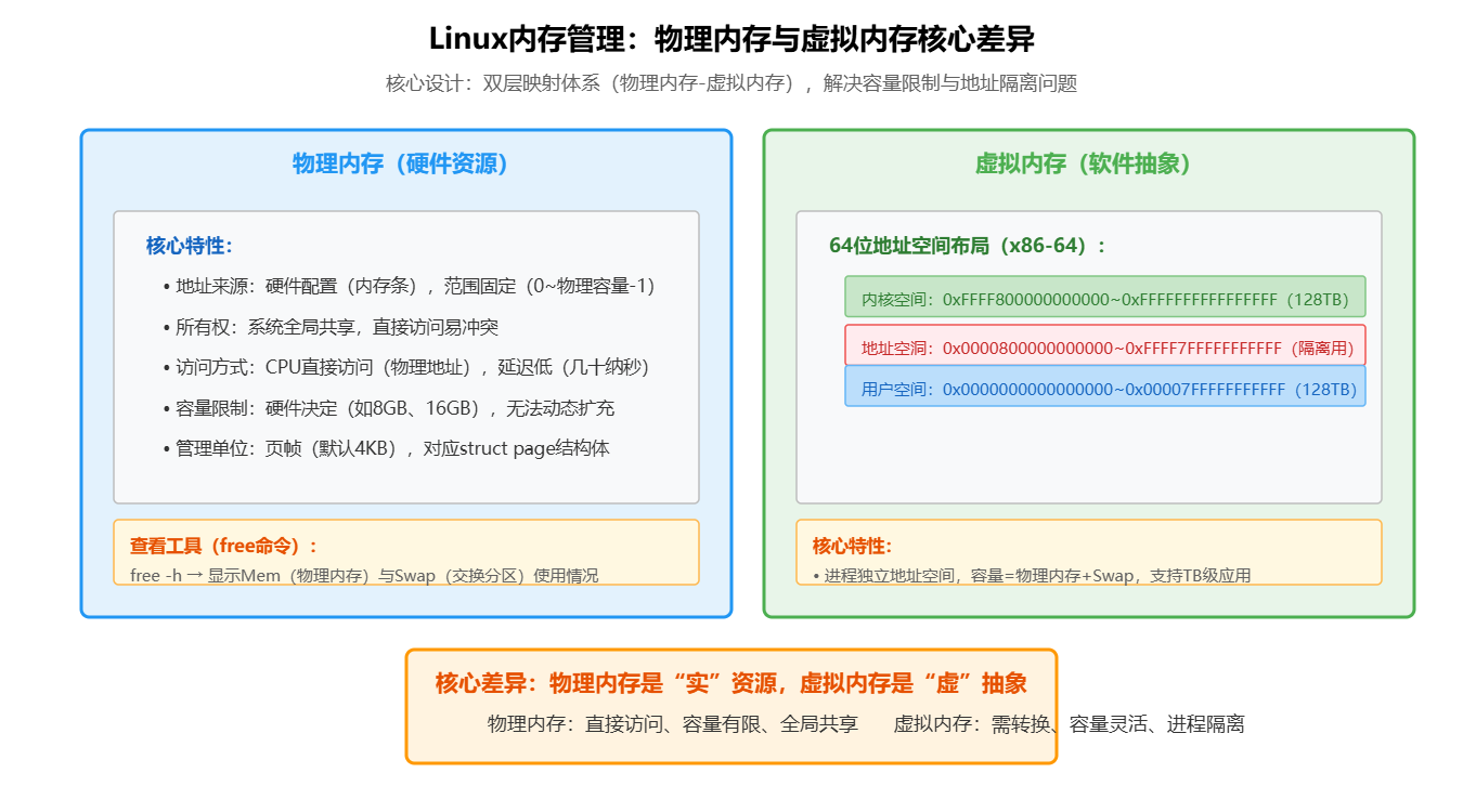 Linux内核架构浅谈31-Linux内存管理概述：物理内存与虚拟内存的映射关系_虚拟内存和物理内存的映射-CSDN博客