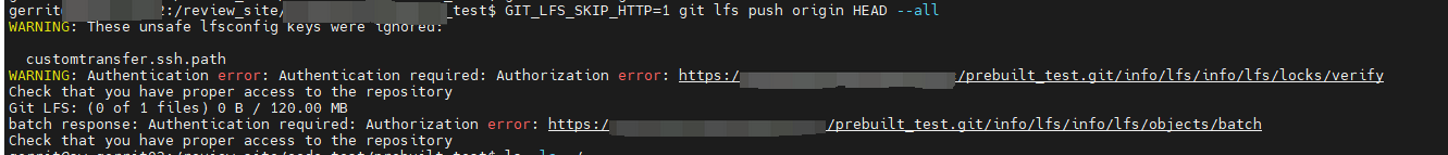 Git LFS + Gerrit 配置+lfs-test-server(git lfs push总是提示输入https密码解决)_gerrit ...