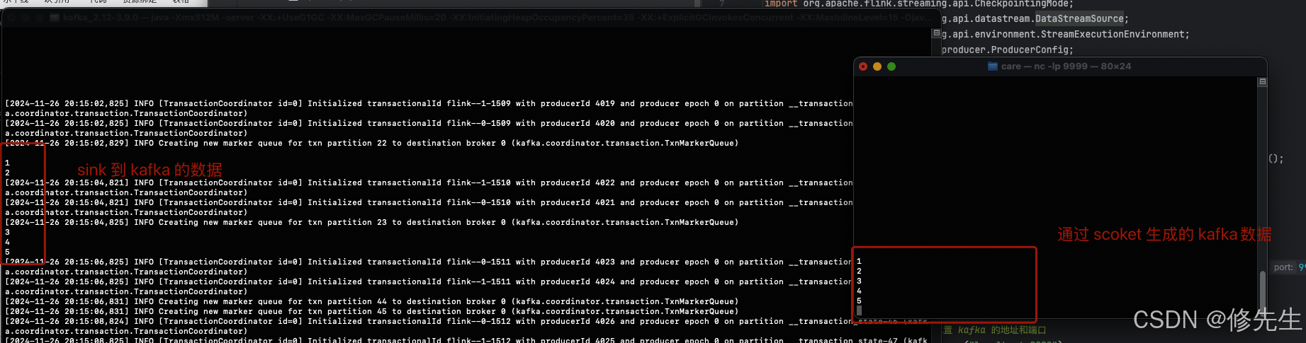 大数据学习之路--IDEA flink写入 sink到kafka某个主题的数据（Java 版）_idea 开发flink 接收kafka的数据-CSDN博客