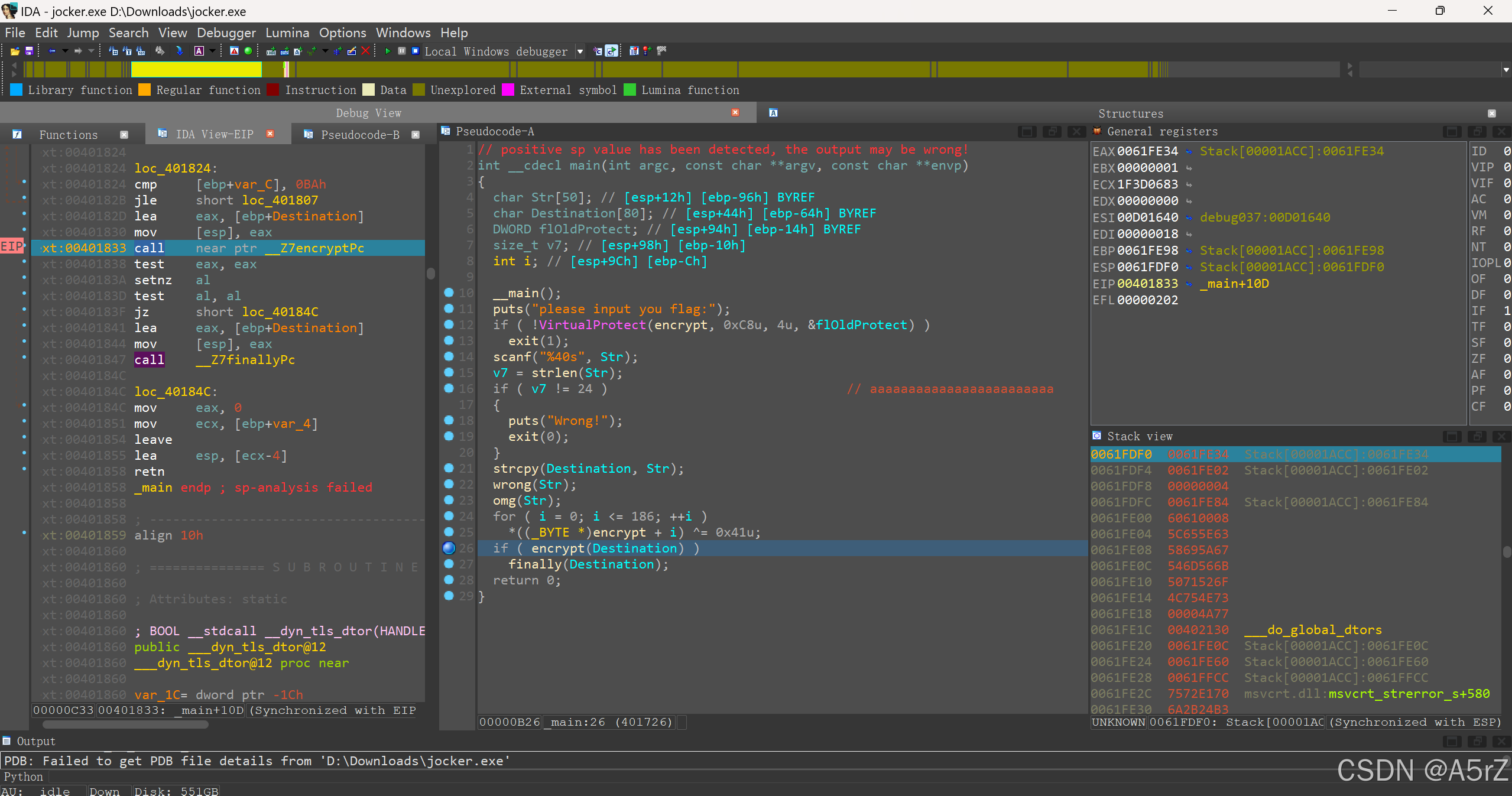 CTF-RE 从0到N: 代码自解密（smc）_smc代码自解密-CSDN博客