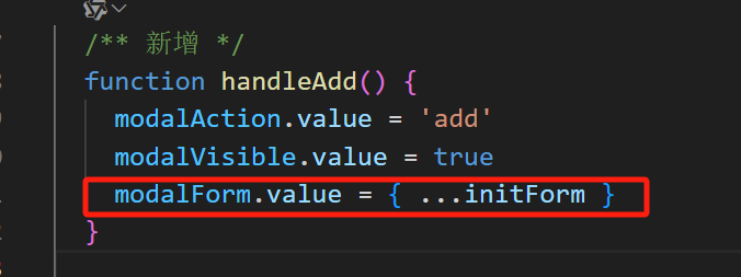解读：modalForm.value = { ...row }_vue modalform-CSDN博客