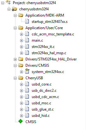 CherryUSB学习--基于STM32F407ZGTx移植CherryUSB，测试cdc_acm_mscDemo _stm32 cherryusb-CSDN博客