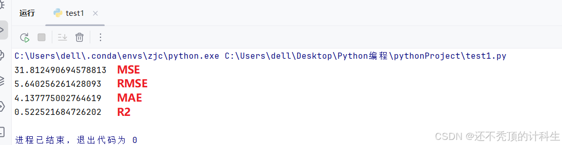 python代码实现一元线性回归（boston数据集，以房间数特征列为例）MSE+RMSE+MAE+R2四种误差评价标准_一元线性回归python代码-CSDN博客