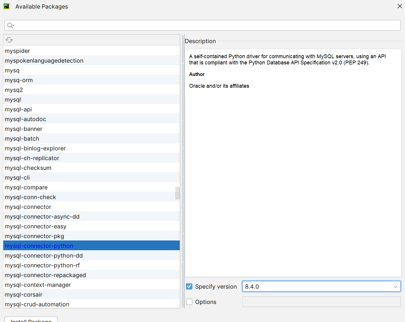 pycharm连接mysql失败 但IDLE成功_runtimeerror: failed raising error.-CSDN博客