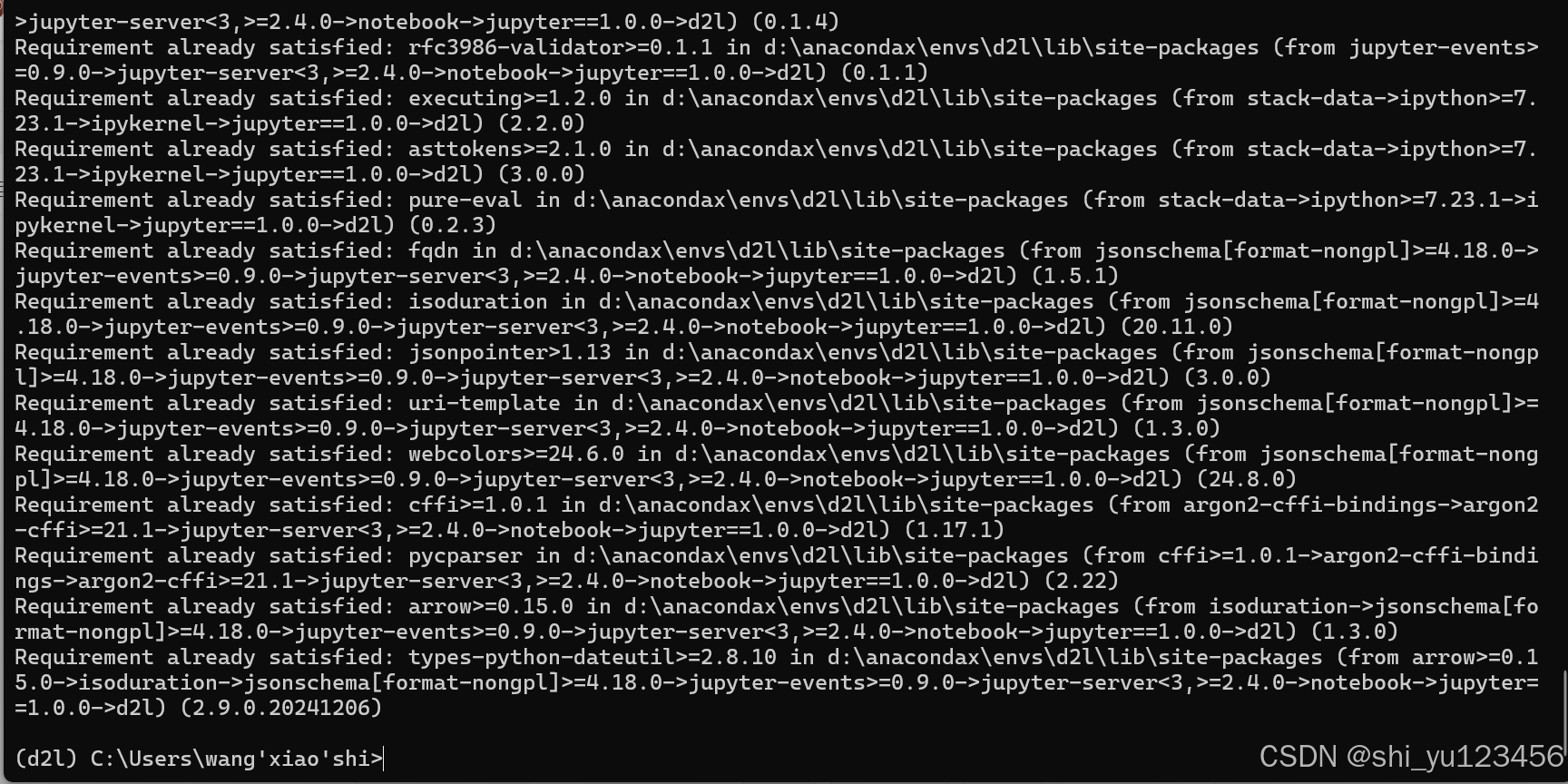 跟着李沐学ai 安装d2l出现Rust报错可能的解决方法_anaconda pip安装时缺少rust-CSDN博客