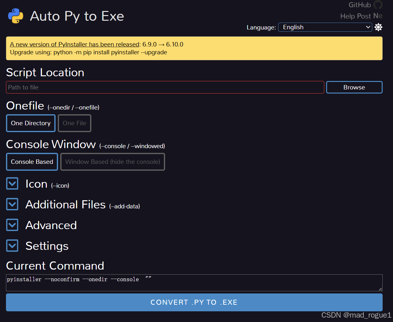 【python】如何打包pyqt文件为exe_pyqt 打包exe-CSDN博客