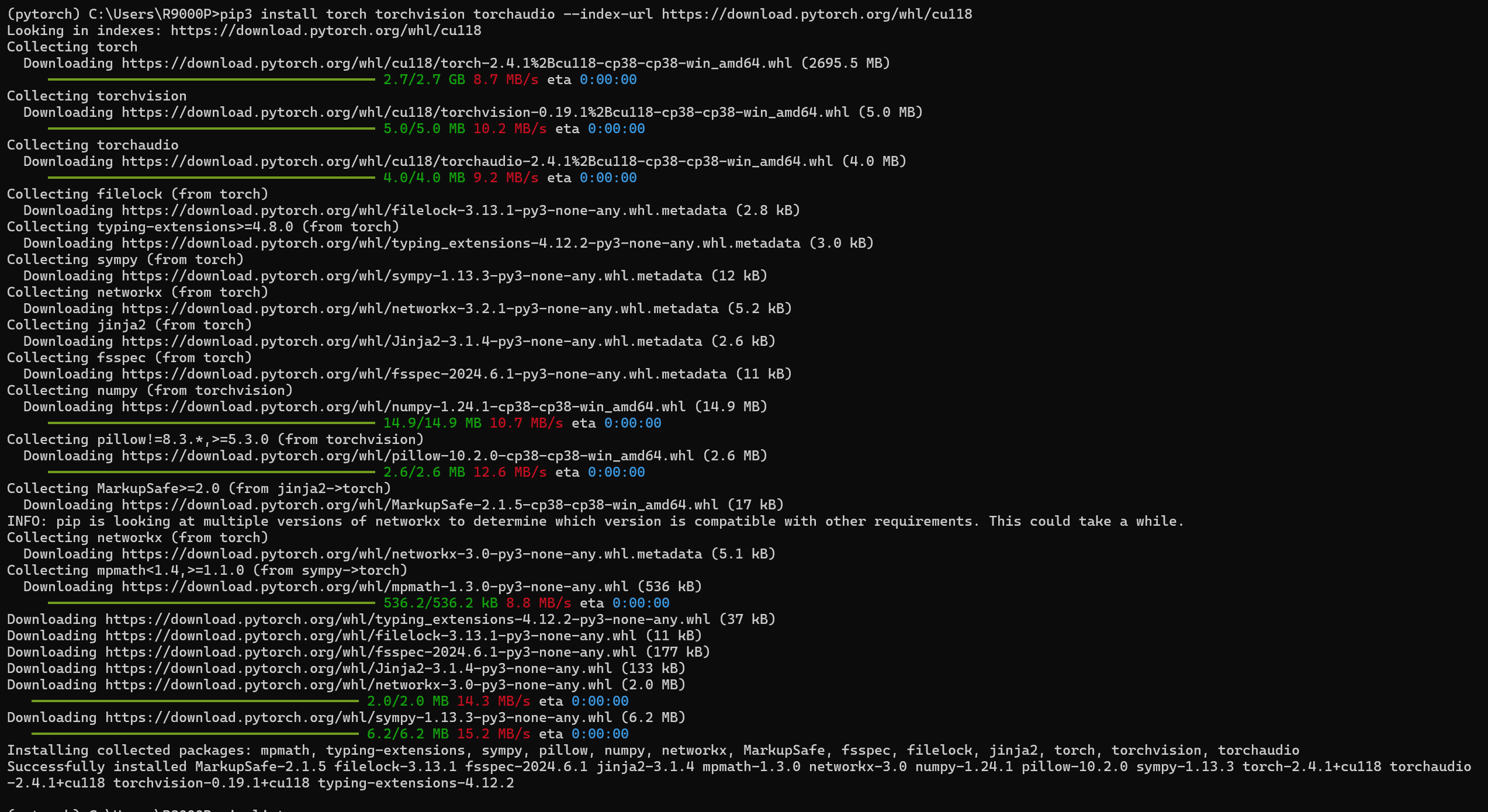 PyTorch环境的配置及安装(GPU版)_安装pytorch gpu版本-CSDN博客