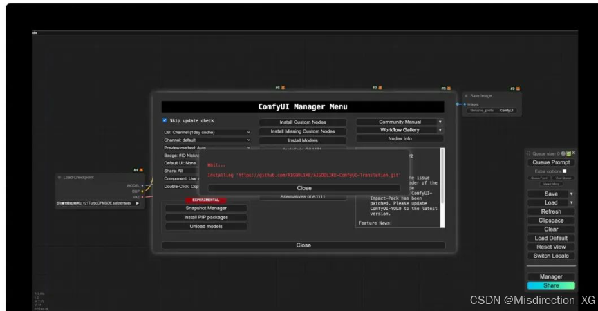 【comfyui教程】comfyui入门｜超详细安装教程（汉化+管理器）_comfyui-frontend-package` is installed.-CSDN博客