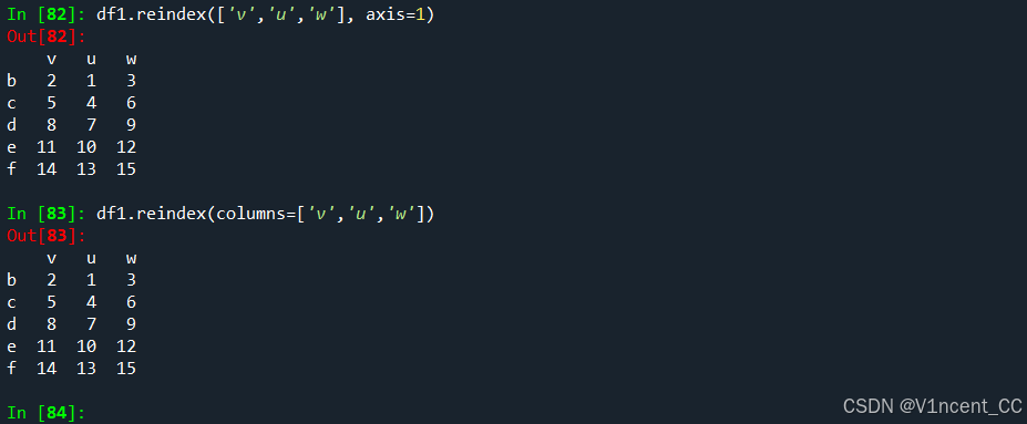 Pandas 索引标签的操作（pandas Index Objects） Csdn博客