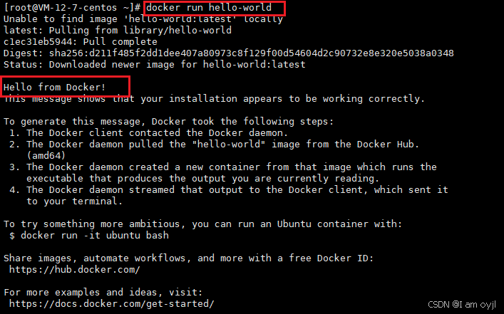 Docker运行hello World镜像失败或超时:unable To Find Image ‘hello Worldlatest‘ Locally Trying To Pull