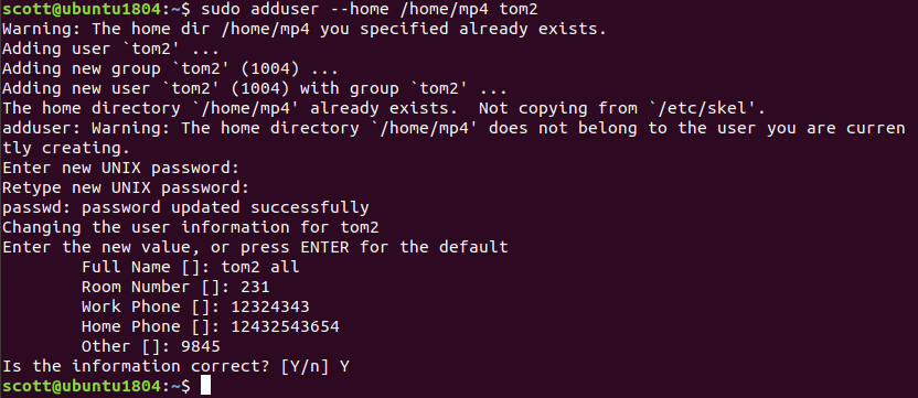 Linux常用命令22——adduser创建用户-CSDN博客