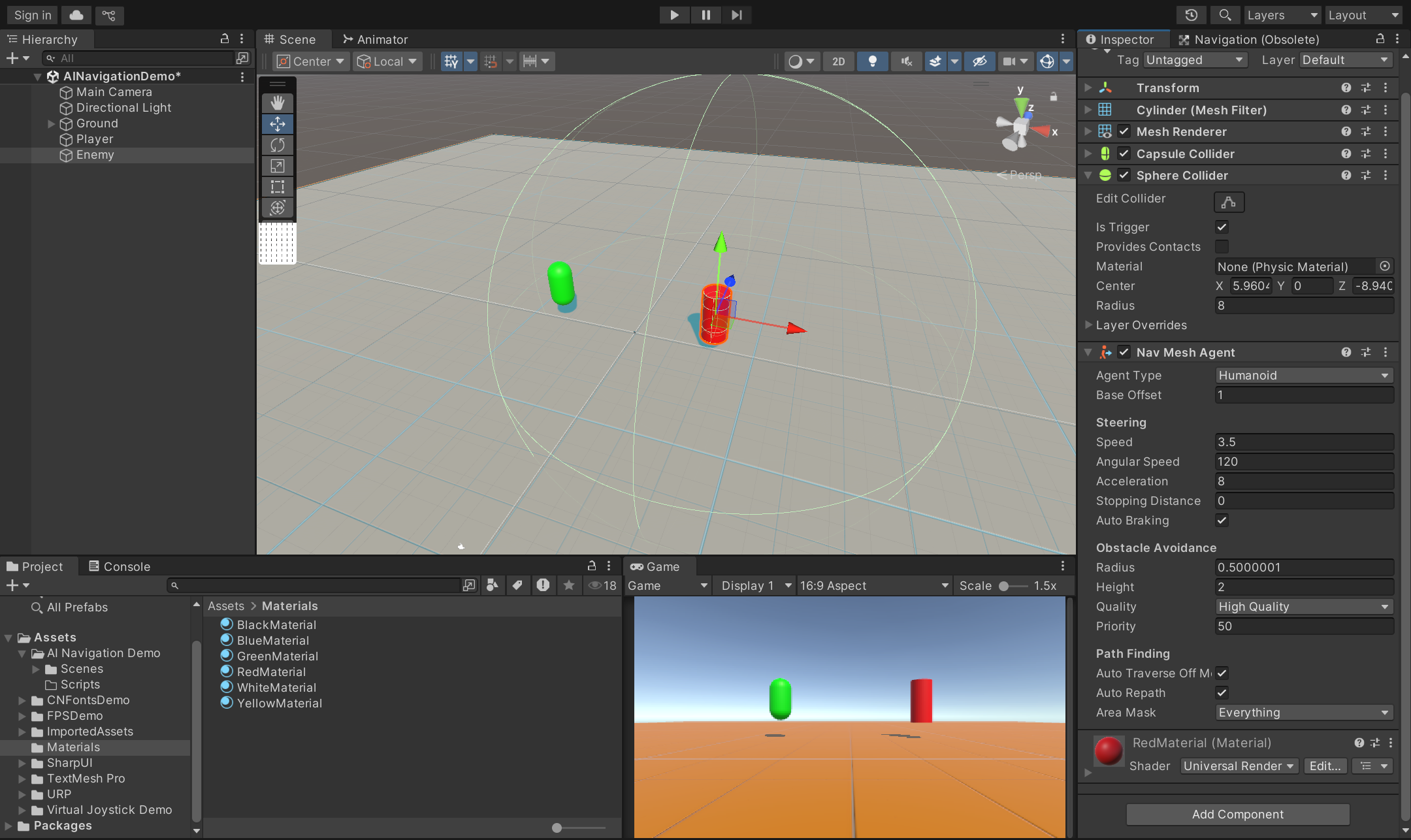 Unity2022（LTS）实现基础AI导航_unity2022版ai导航位置-CSDN博客