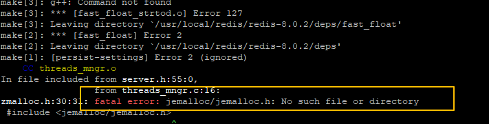 Redis安装编译报错“jemalloc/jemalloc.h找不到“？手把手教你手动编译安装（附详细步骤）_redis jemalloc-CSDN博客
