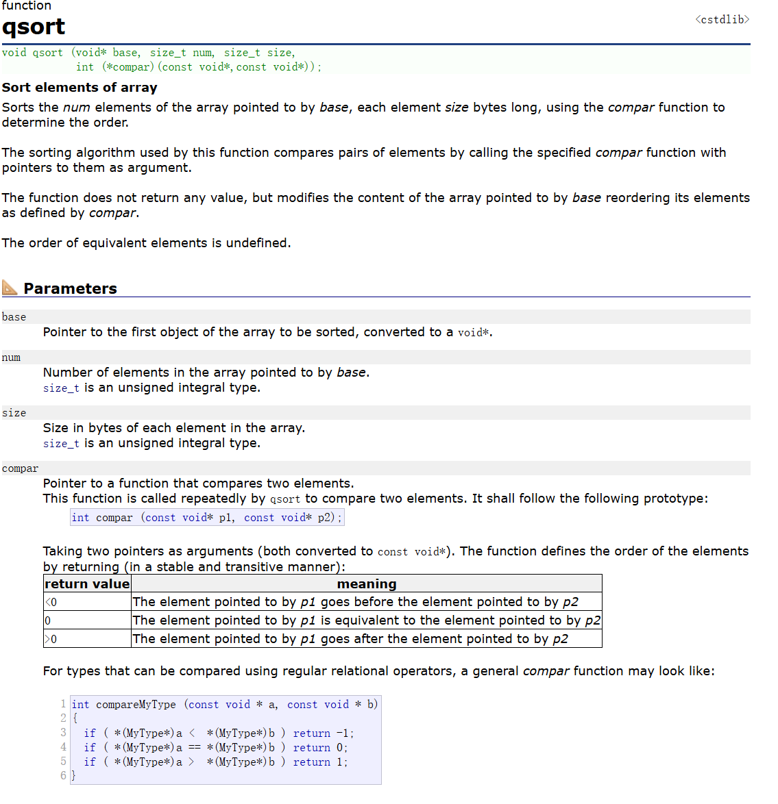 c中实现qsort（quiksort）排序的二三事-CSDN博客