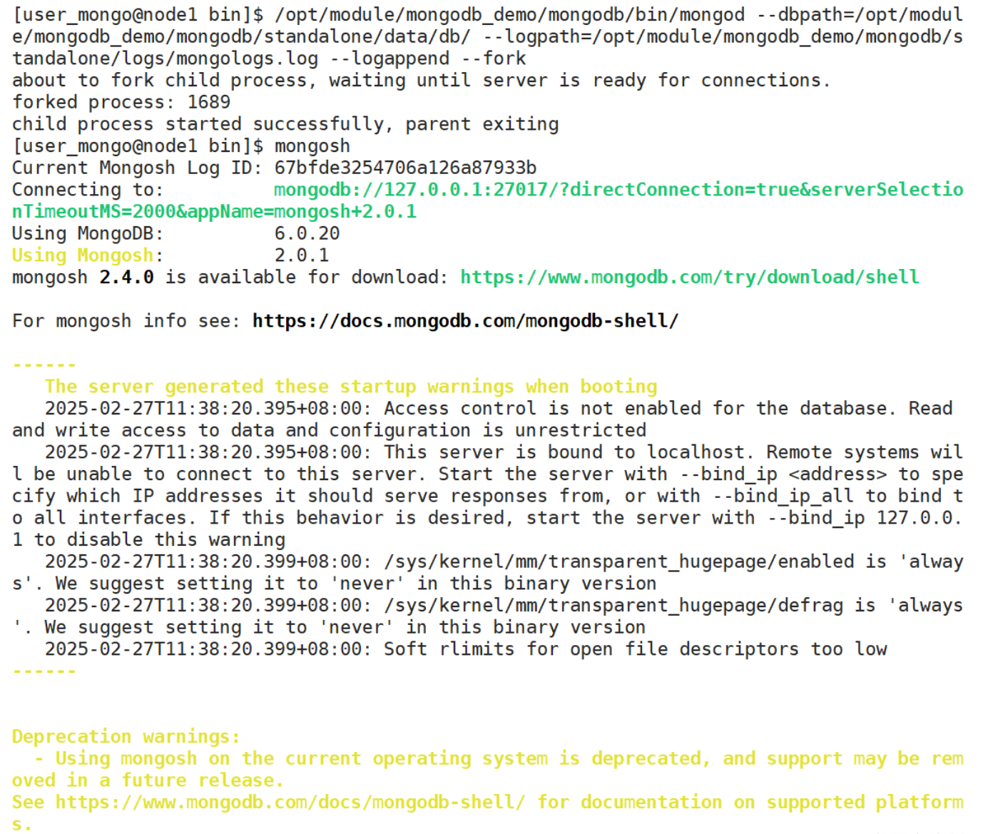 Linux 环境“从零”部署 MongoDB 6.0：mongosh 安装与数据操作全攻略-CSDN博客
