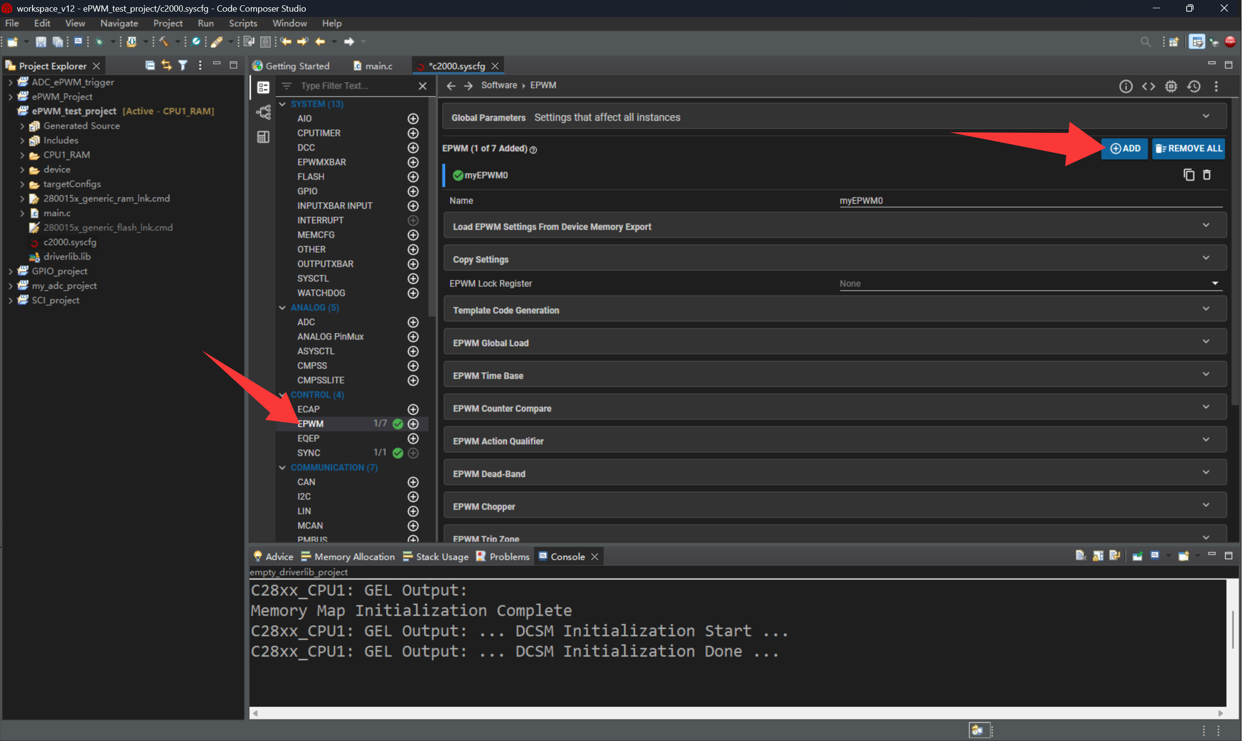 电赛电源学习——C2000F2800157学习笔记6——EPWM介绍及配置_c2000 epwm-CSDN博客
