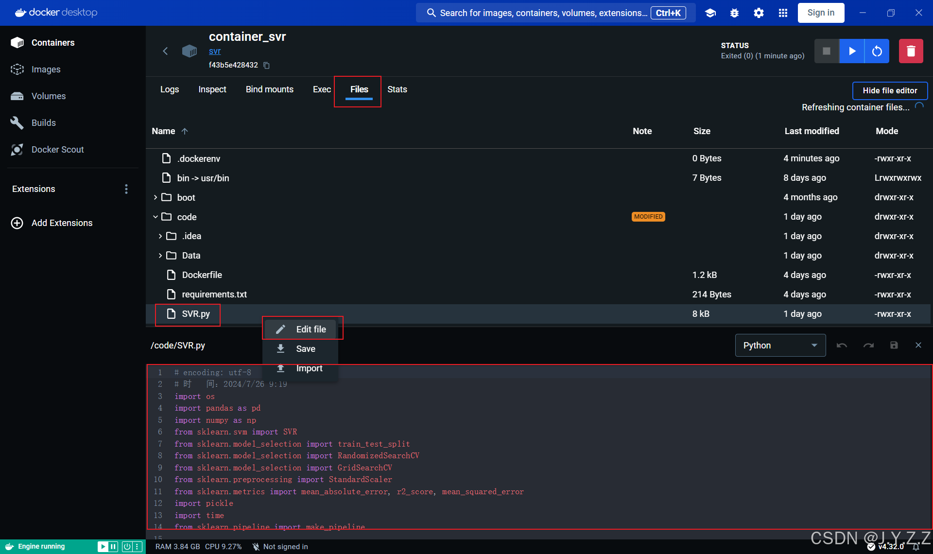 Docker封装python机器学习代码完整流程docker封装python程序 Csdn博客
