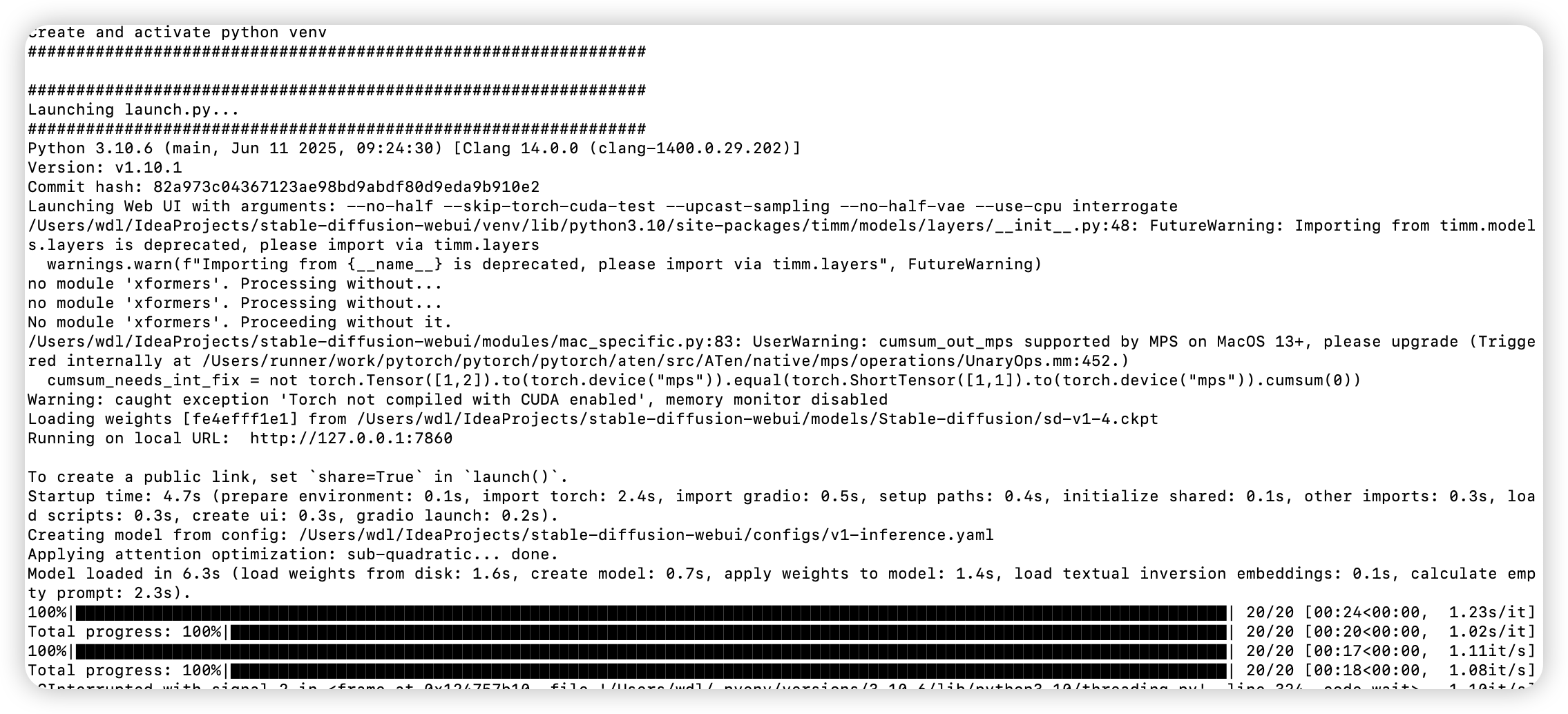 Stable-Diffusion-WebUI启动报错OSError: Can‘t load tokenizer for ‘openai/clip-vit-large-patch14 ...