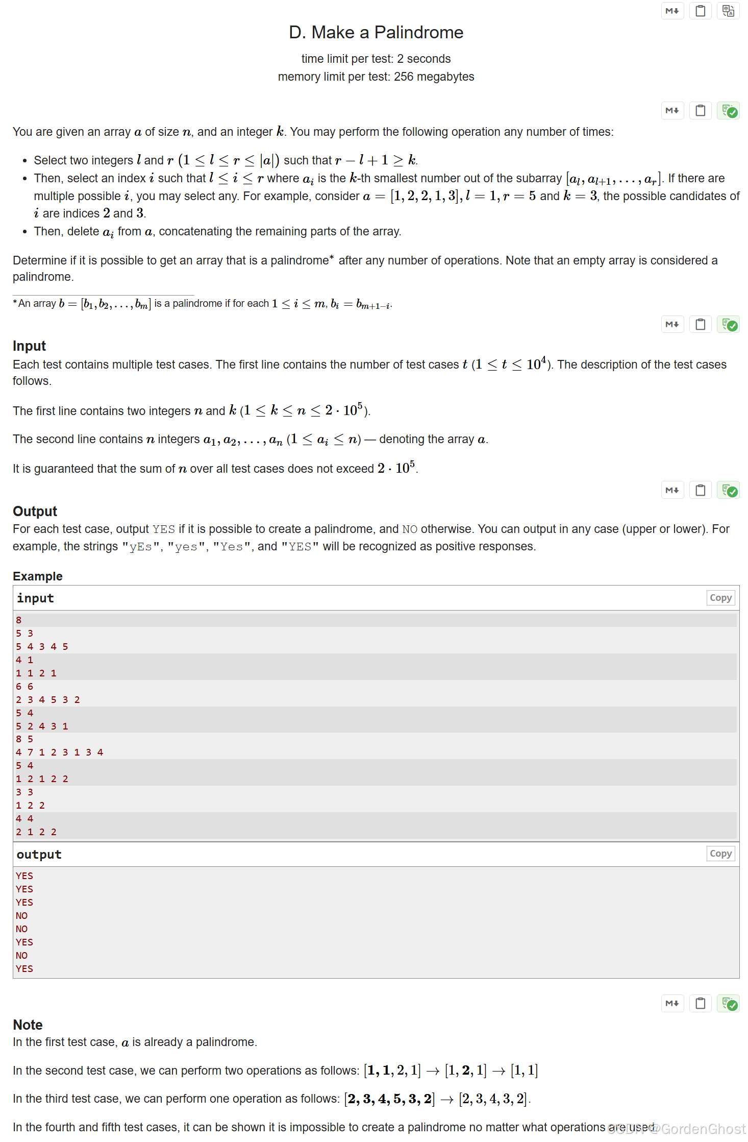Make a Palindrome（Round 1036）-CSDN博客