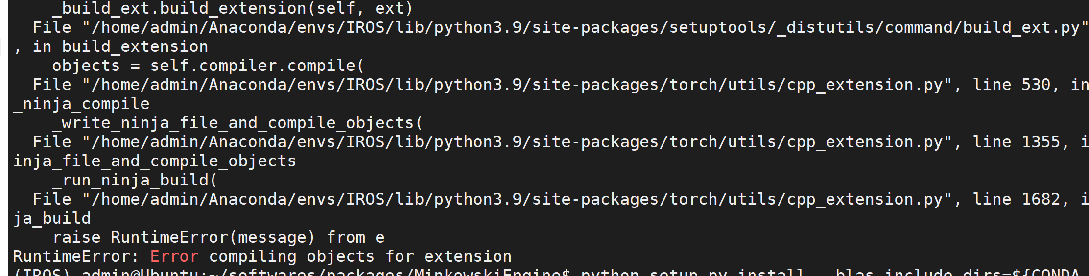 Linux 安装MinkowskiEngine库_minkowskiengine库安装-CSDN博客