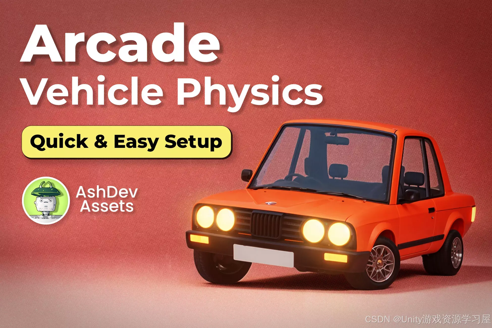【Unity 街机车辆物理插件】Arcade Vehicle Physics 以简单、直观和富有娱乐性的方式模拟车辆的物理行为，适用于街机赛车、竞速游戏、驾驶模拟等场景_unity ...