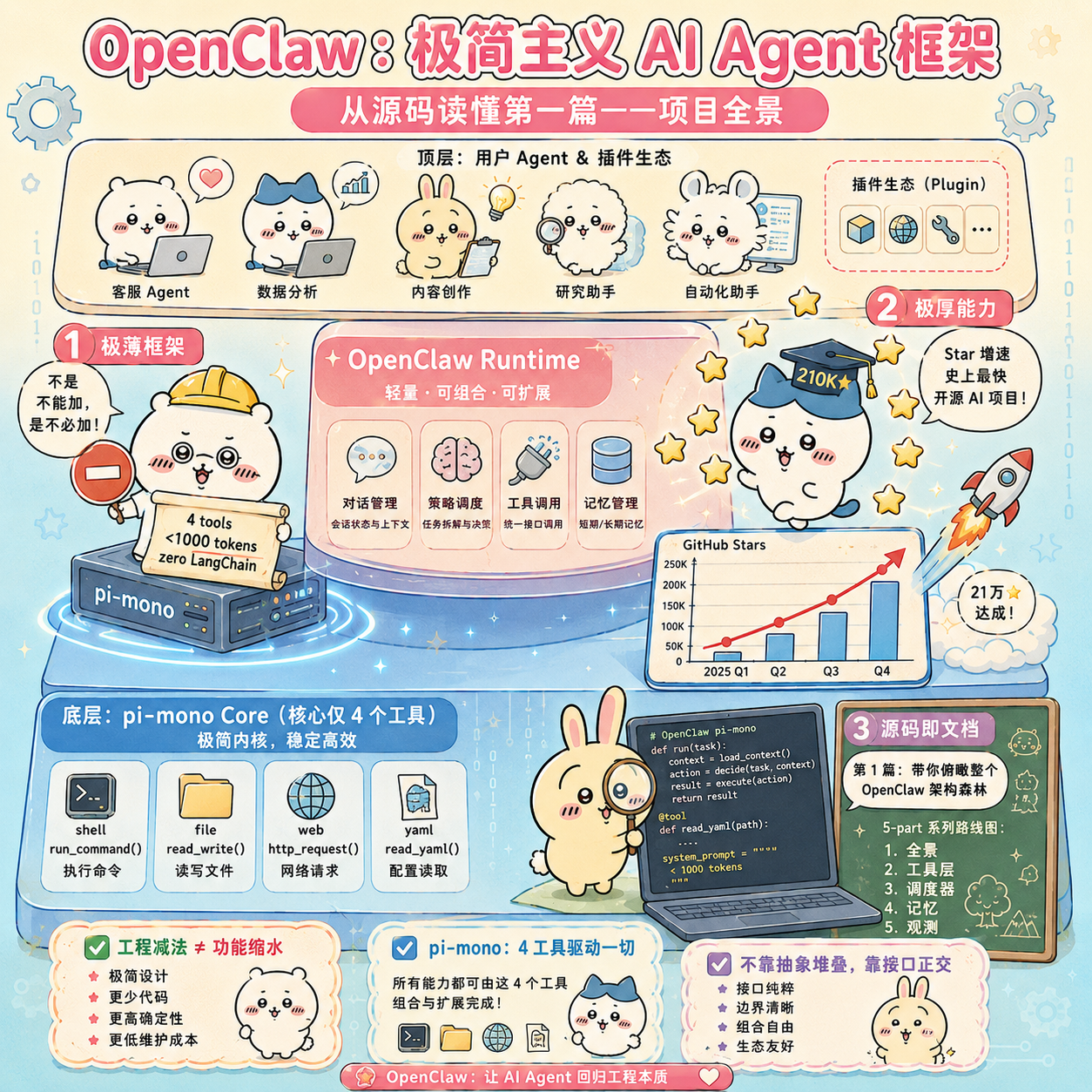 【OpenClaw】 源码剖析（一）：项目全景——21万Star背后的架构哲学与工程减法-CSDN博客