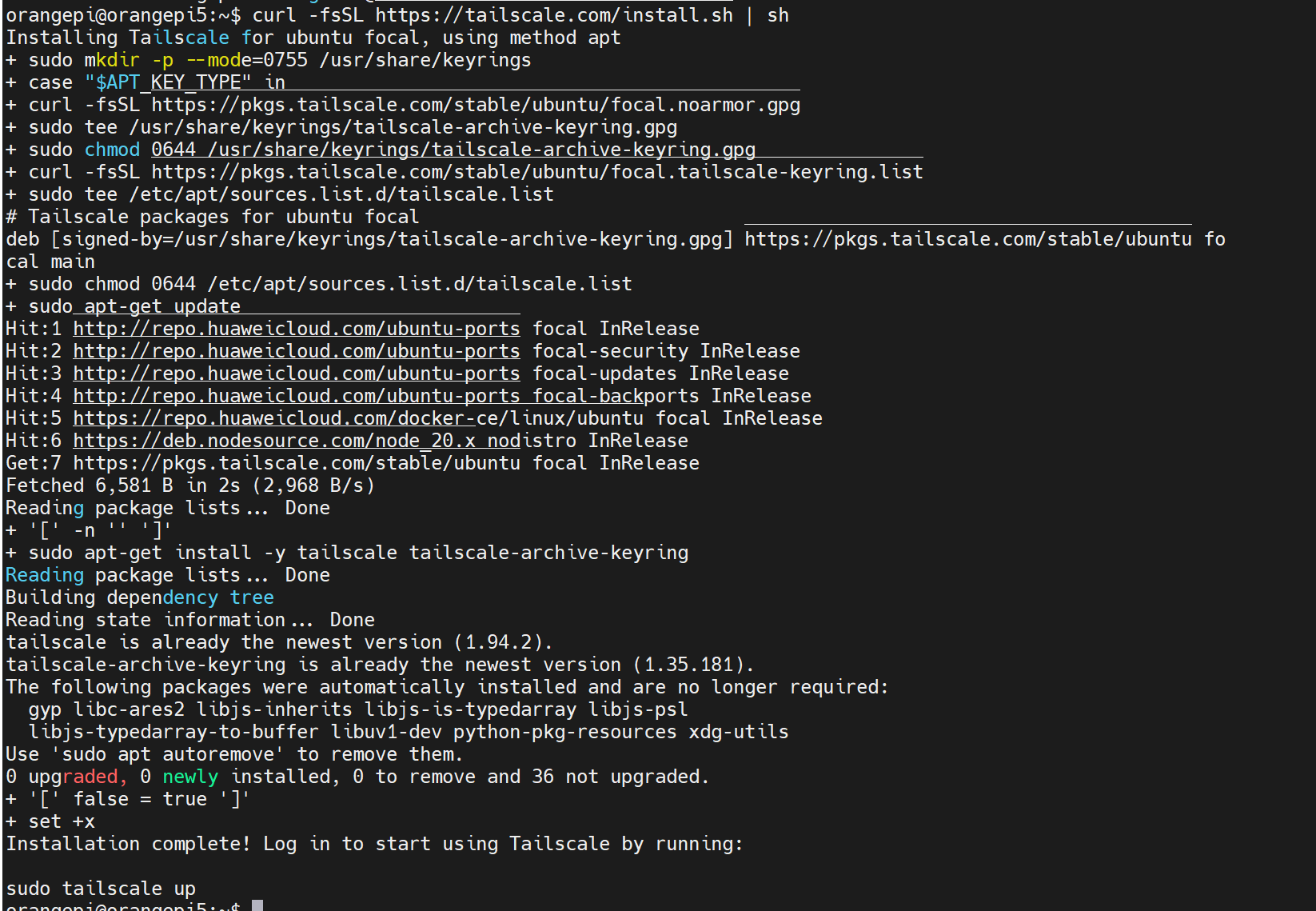 香橙派5的开发测试（二）_tailscale最新版1.94.2-CSDN博客
