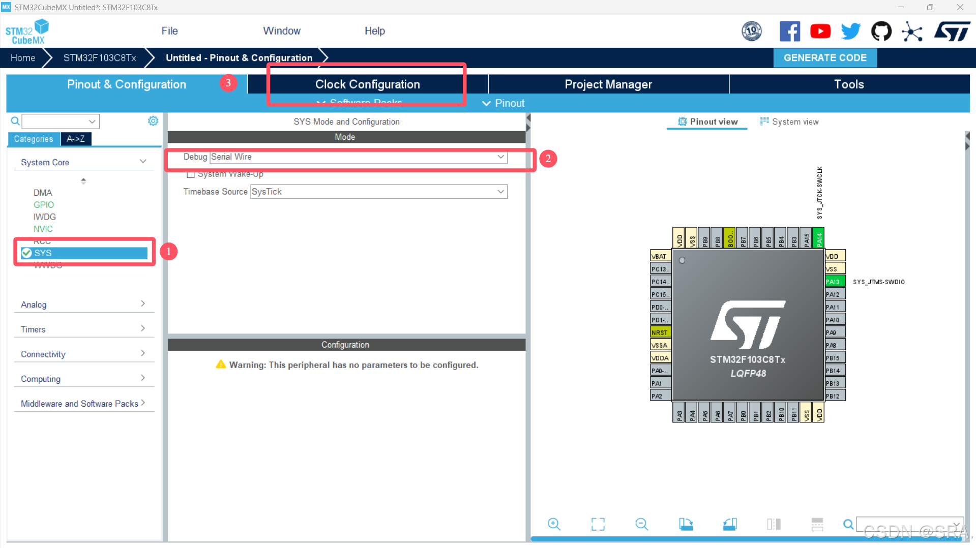 Stm32——hal库开发笔记11(时钟系统实践篇)(参考来源:b站铁头山羊)hal库获取时钟频率 Csdn博客