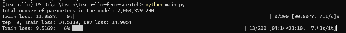 从零开始用 Python 构建一个 20 亿参数的 LLM_从零开始200行python代码实现llm gitee-CSDN博客
