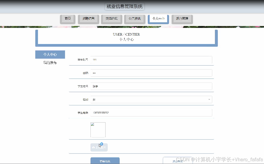 【毕业设计】基于springboot Vue的就业信息管理系统基于springbootvue3的智慧就业系统存在问题和解决方案 Csdn博客