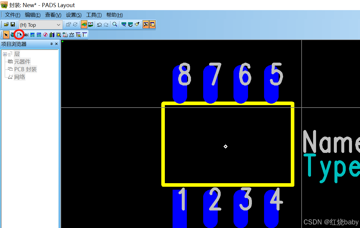使用PADS Layout画一个sop8封装_pads画封装-CSDN博客