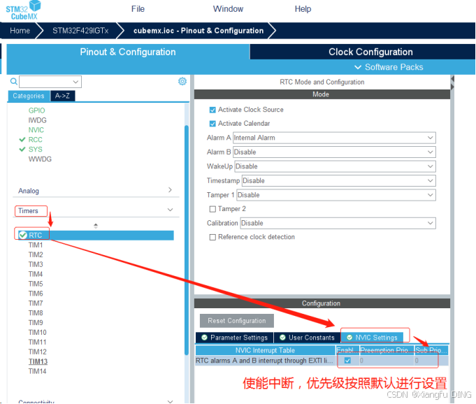 STM32片上驱动 - RTC驱动_rtc hasn't been configured, please use comm-CSDN博客