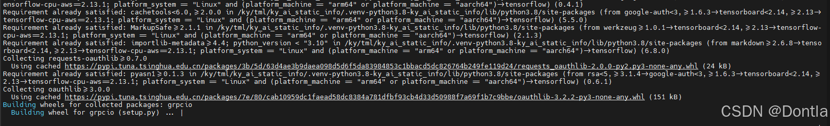 Building wheels for collected packages: grpcio太慢（pip install太慢）pip install --upgrade pip（升级pip升级 ...