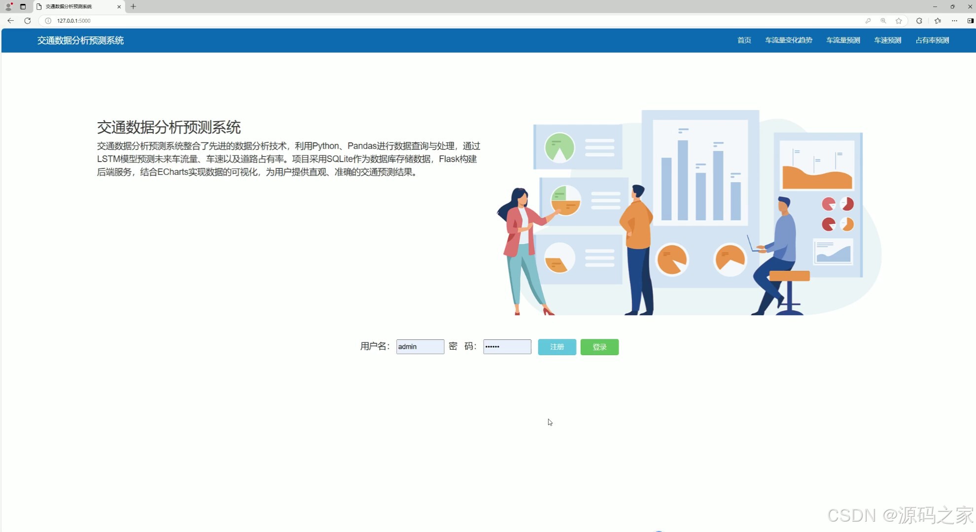 基于lstm算法的交通分析预测可视化系统 深度学习 Tensorflow 智慧交通 交通大数据 Flask框架 Csdn博客
