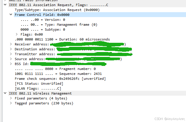 【Wi-Fi】WLAN Association Request Vs Association Response_wlan ...