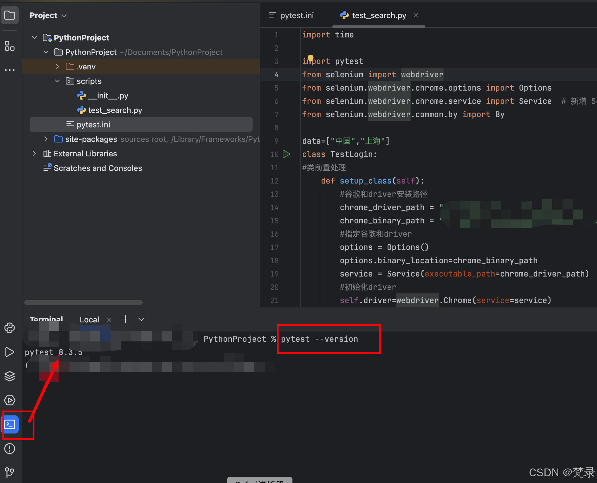 在pycharm中配置pytest_pycharm pytest-CSDN博客