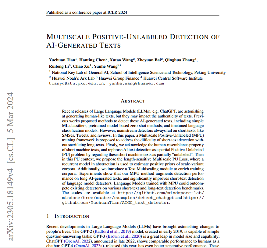 AIGC_text_detector 论文复现 Multiscale Positive-Unlabeled Detection of AI-Generated Texts-CSDN博客